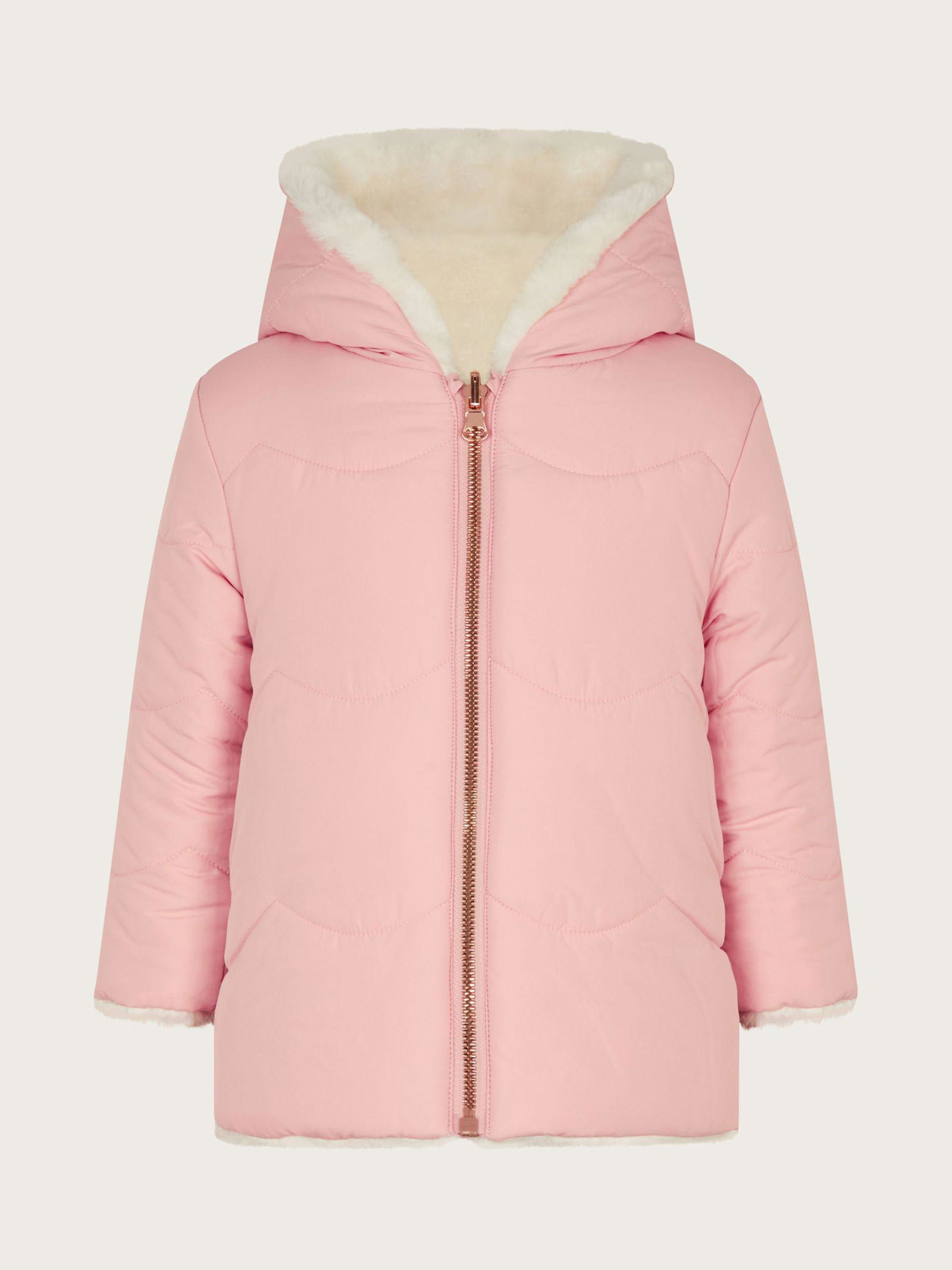 Monsoon Faux Fur Reversible Coat | endource