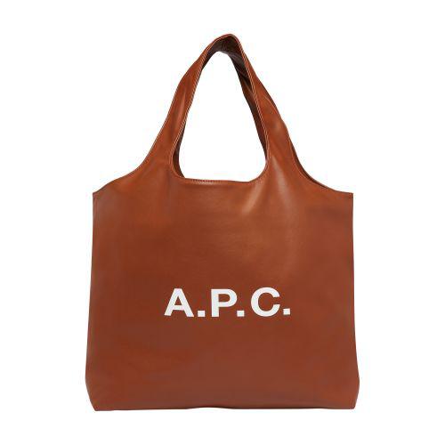 A.P.C. Ninon Tote Bag in Hazelnut | endource