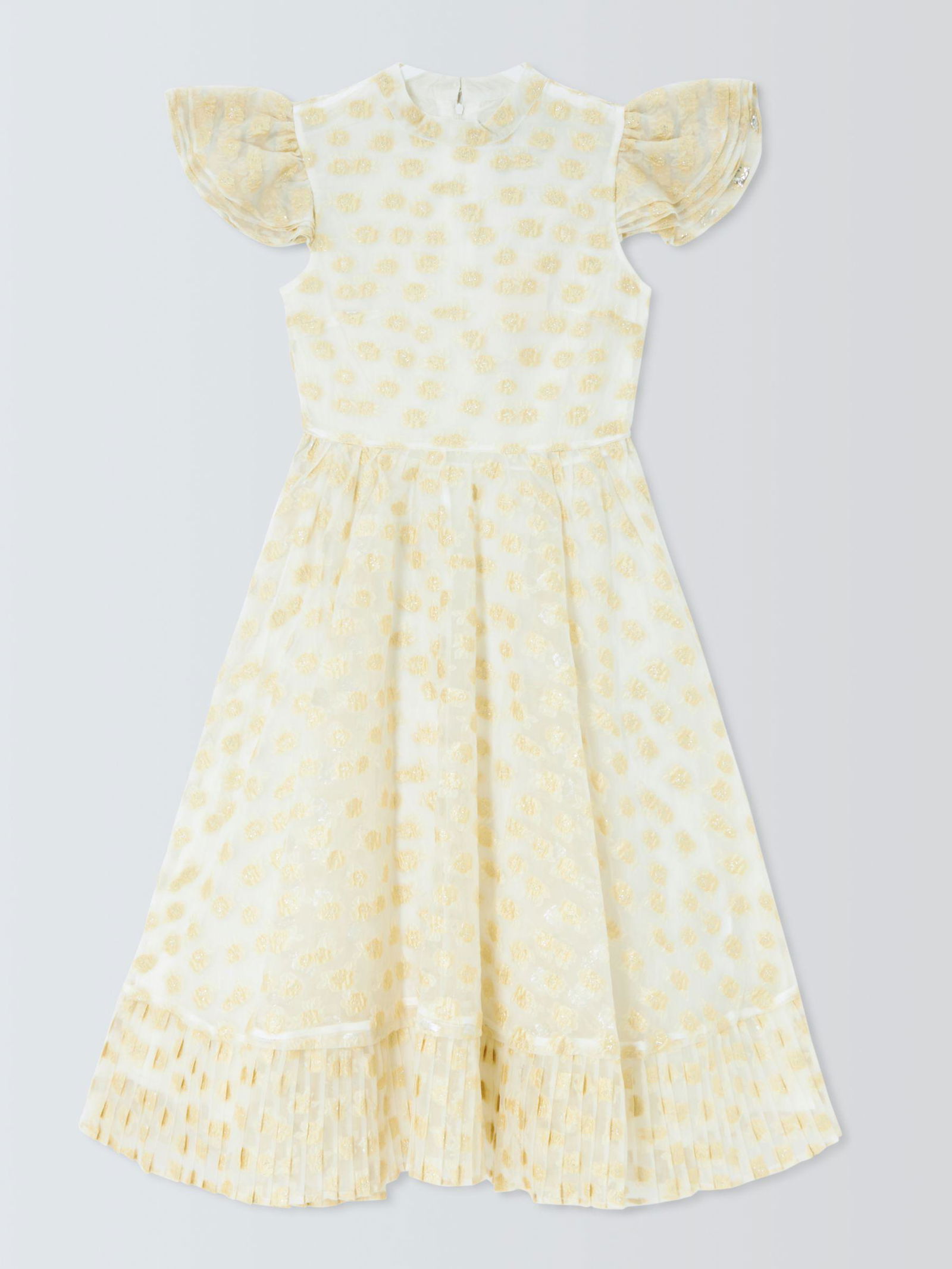 SISTER JANE Marigold Floral Jacquard Midi Dress | endource