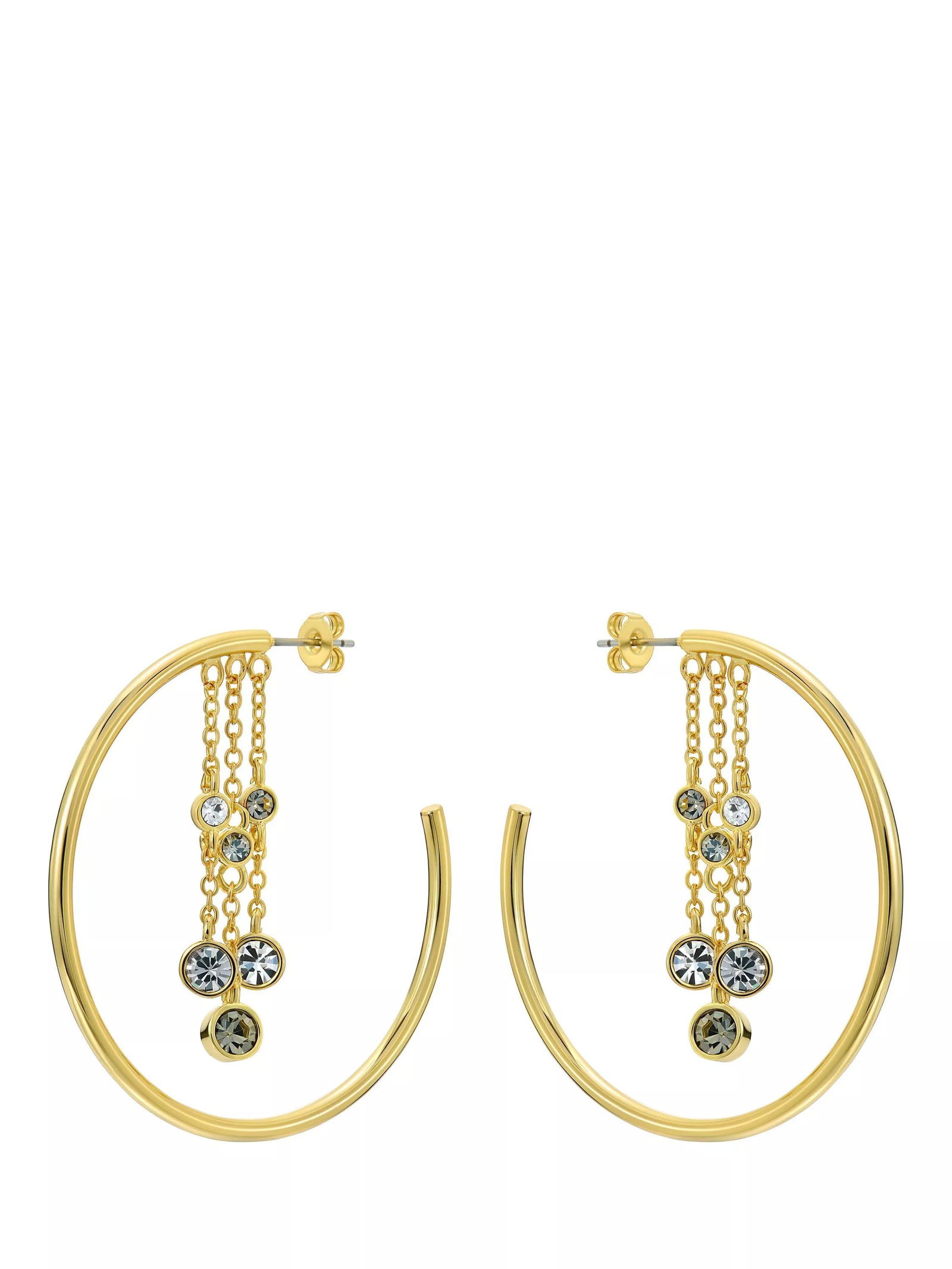TED BAKER Casey Cascade Hoop Earrings, Gold Tone Pearl | endource