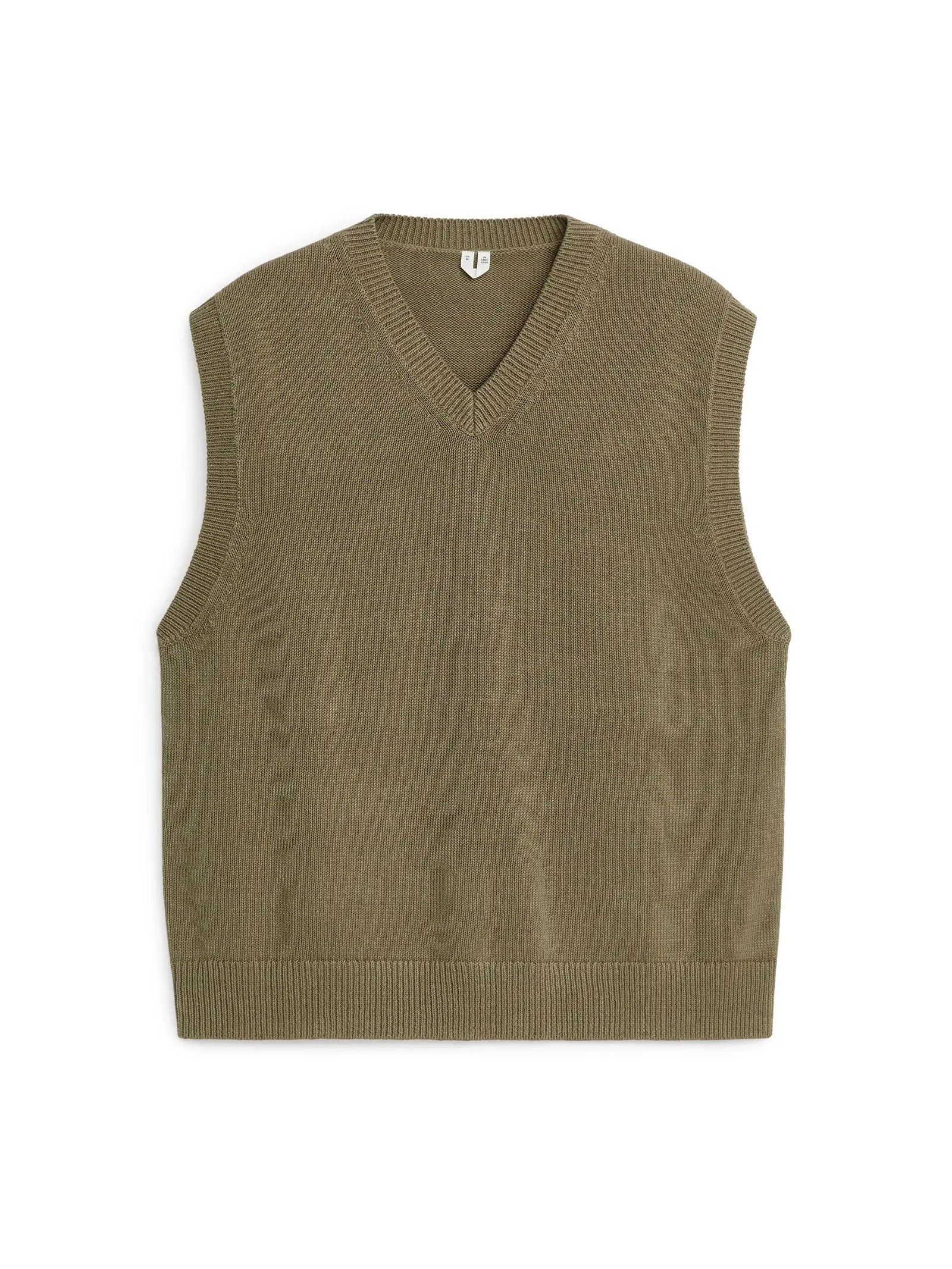 ARKET Knitted Linen Cotton Vest | endource