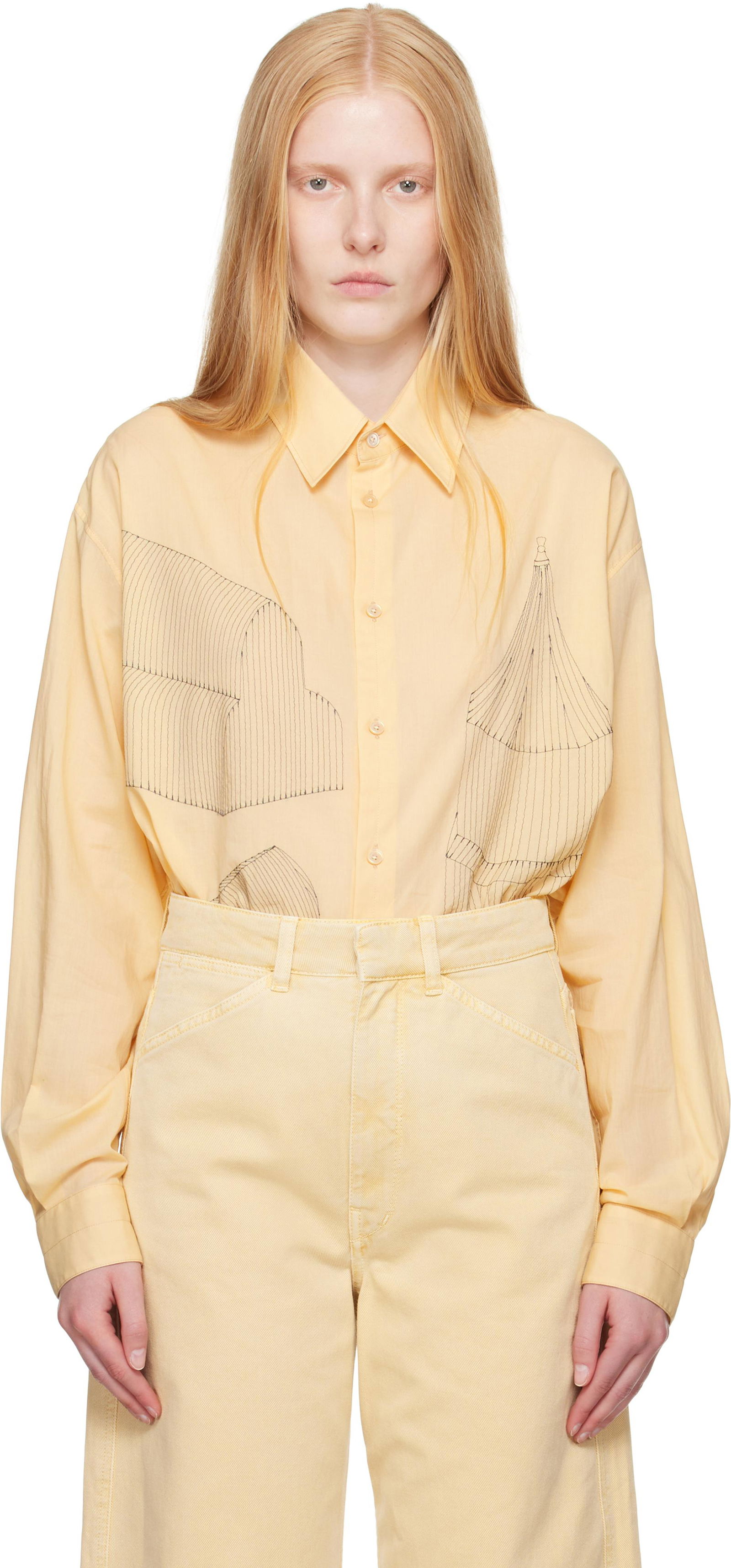 LEMAIRE Lemaire x Philippe Weisbecker - Relaxed Shirt | endource