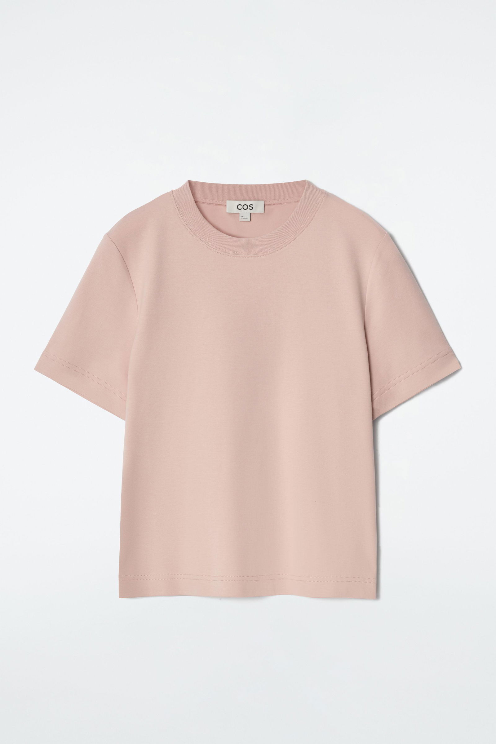 COS Clean Cut Regular T-Shirt in LIGHT PINK | endource