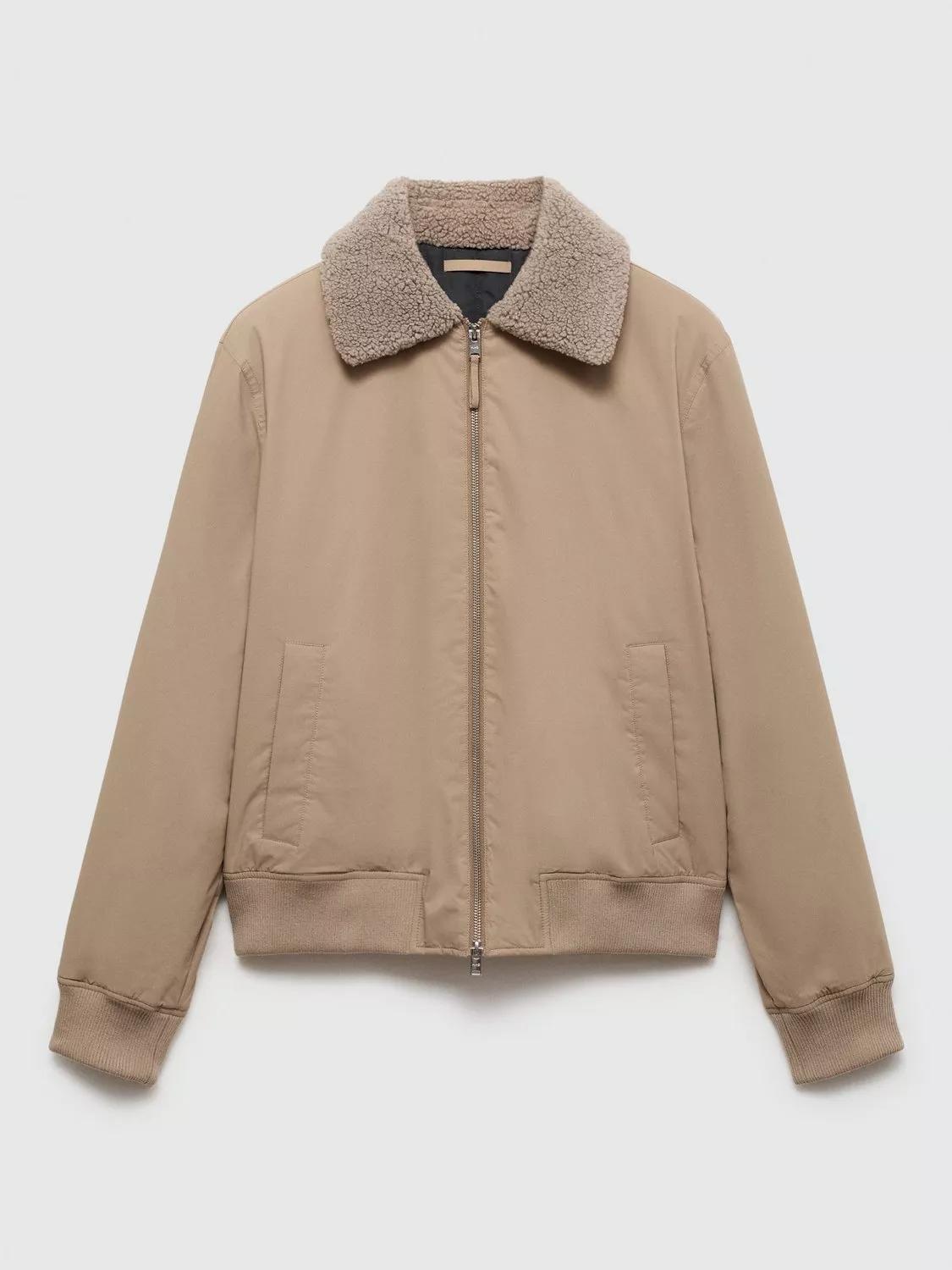 MANGO Noah Jacket in Light Beige | endource