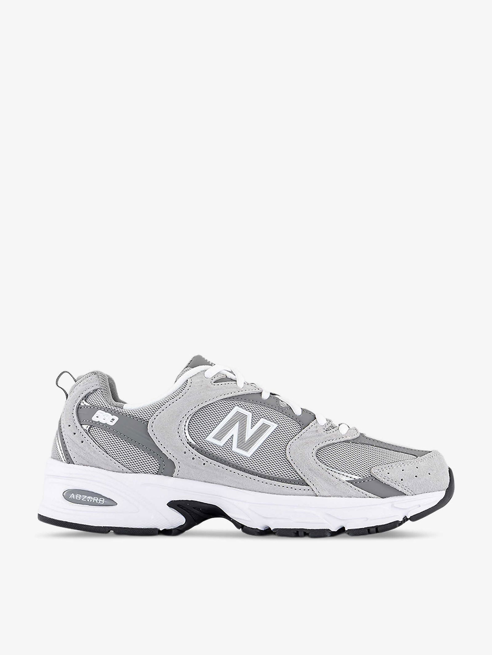 NEW BALANCE Logo-Embossed Leather And Mesh Low-Top Trainers in ...