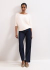PHASE EIGHT Giana Ribbed Longer Line Batwing Jumper | endource