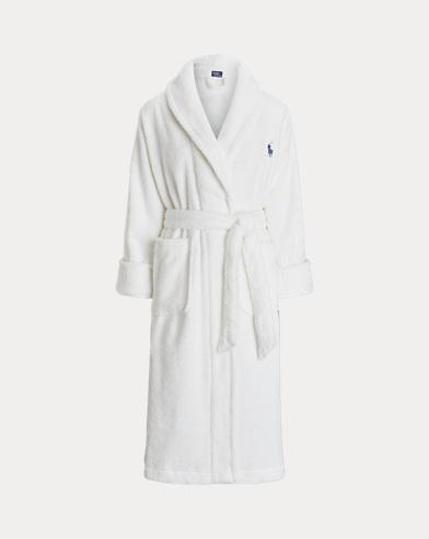 POLO RALPH LAUREN Polo Bear Robe in White | endource