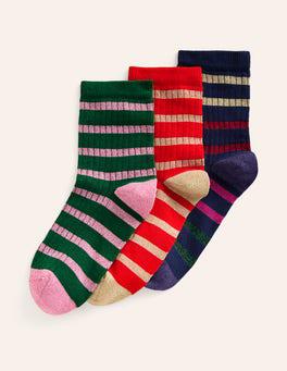 BODEN 3 Pack Sparkle Socks | endource