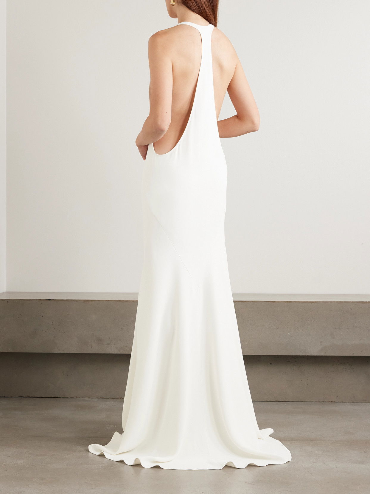 JACQUEMUS The Marcel Paneled Crepe Maxi Dress | endource
