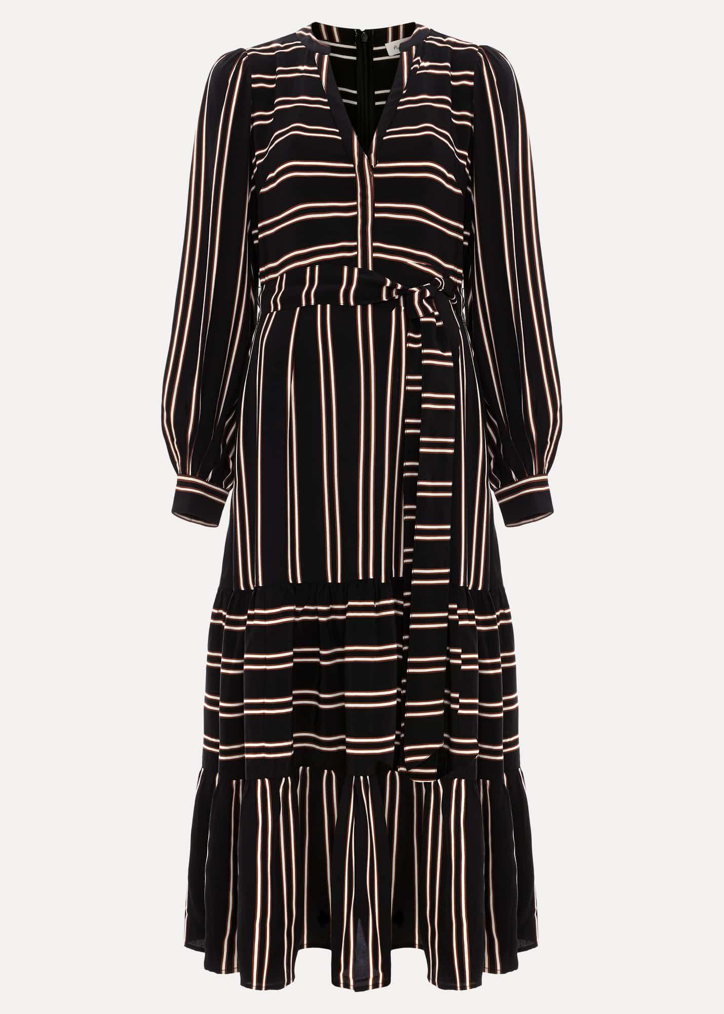 PHASE EIGHT Laura Stripe Midaxi Dress | endource