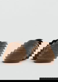 MANGO Suede Penny Loafers | endource