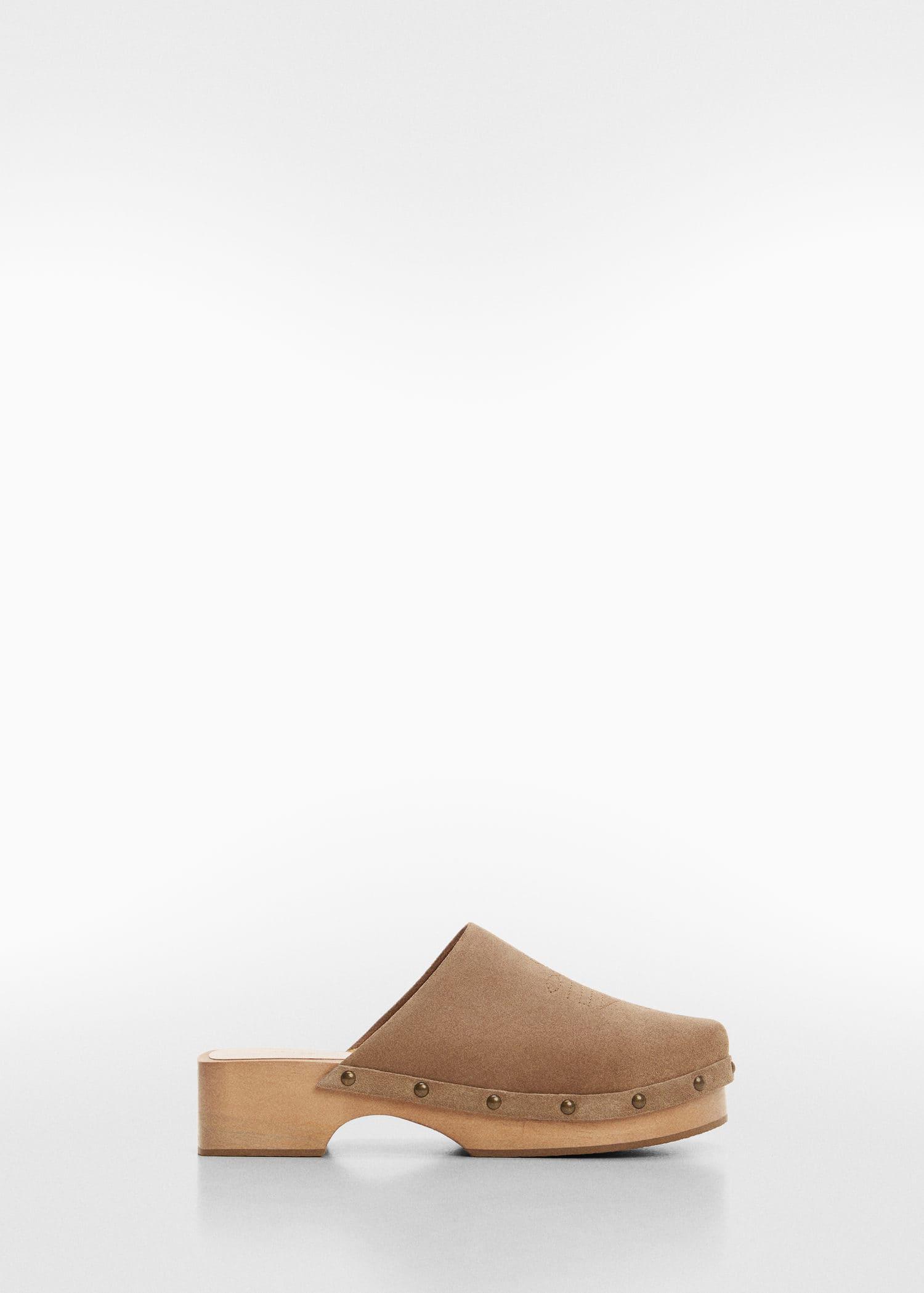 MANGO Studded Leather Clog | endource