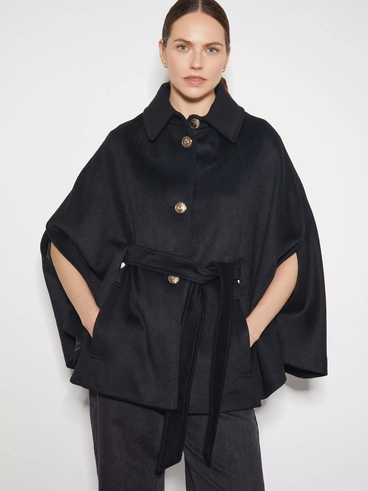 Monsoon Didi Dolman Sleeve Coat in Black | endource