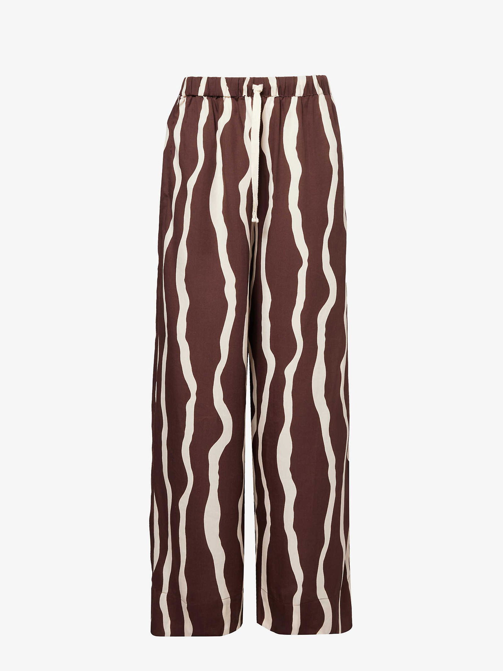 FAITHFULL Simena Stripe-Pattern Woven Trousers | endource