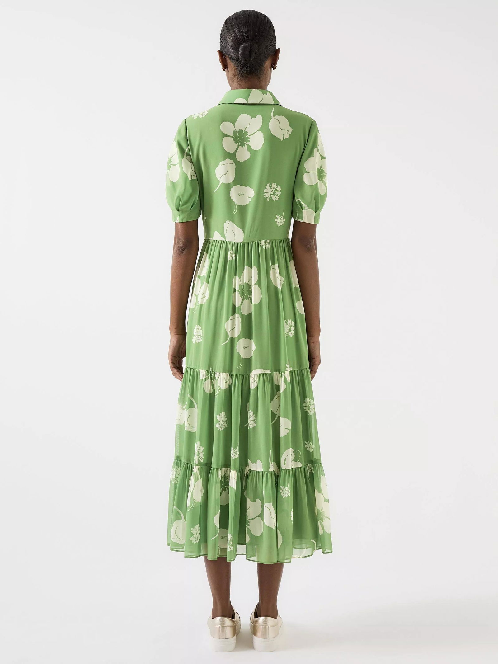 L.K. BENNETT L.K.Bennett Rumi Floral Shirt Dress, Green | endource
