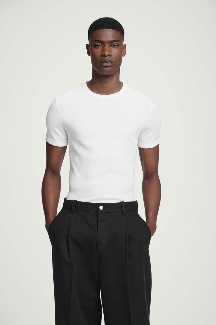 COS Slim Ribbed T-Shirt | endource