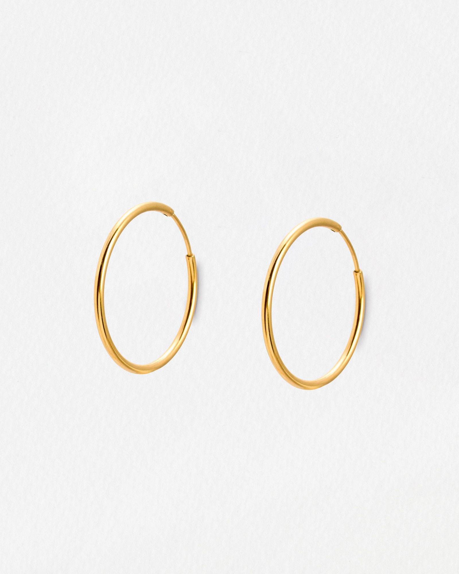 OLIVER BONAS Janis Shiny Stainless Steel Waterproof Small Hoop Earrings ...