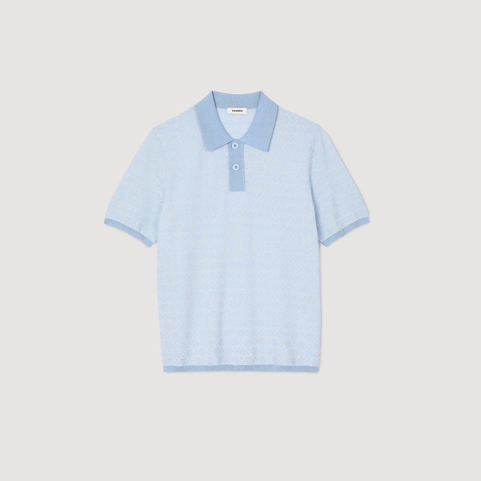 SANDRO Square Cross Polo Shirt | endource