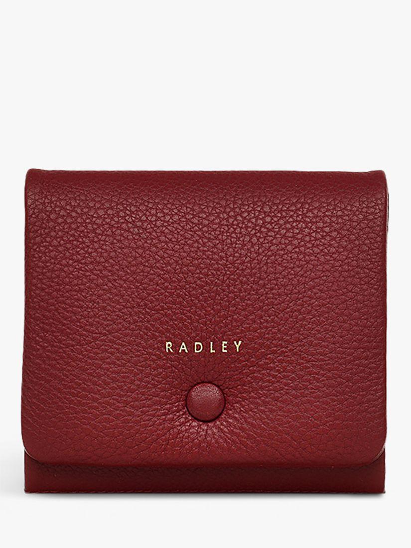 RADLEY Mallow Street Leather Small Flapover Purse in Cranberry | endource