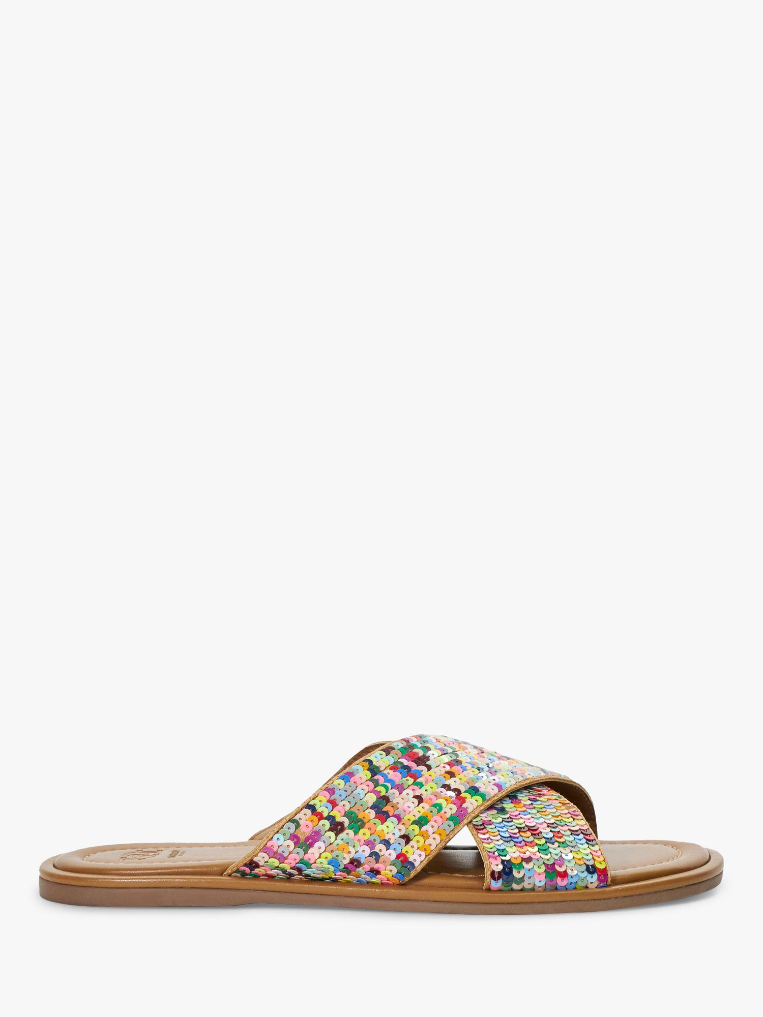 DUNE Lumas Sequin Sandals in Multi | endource