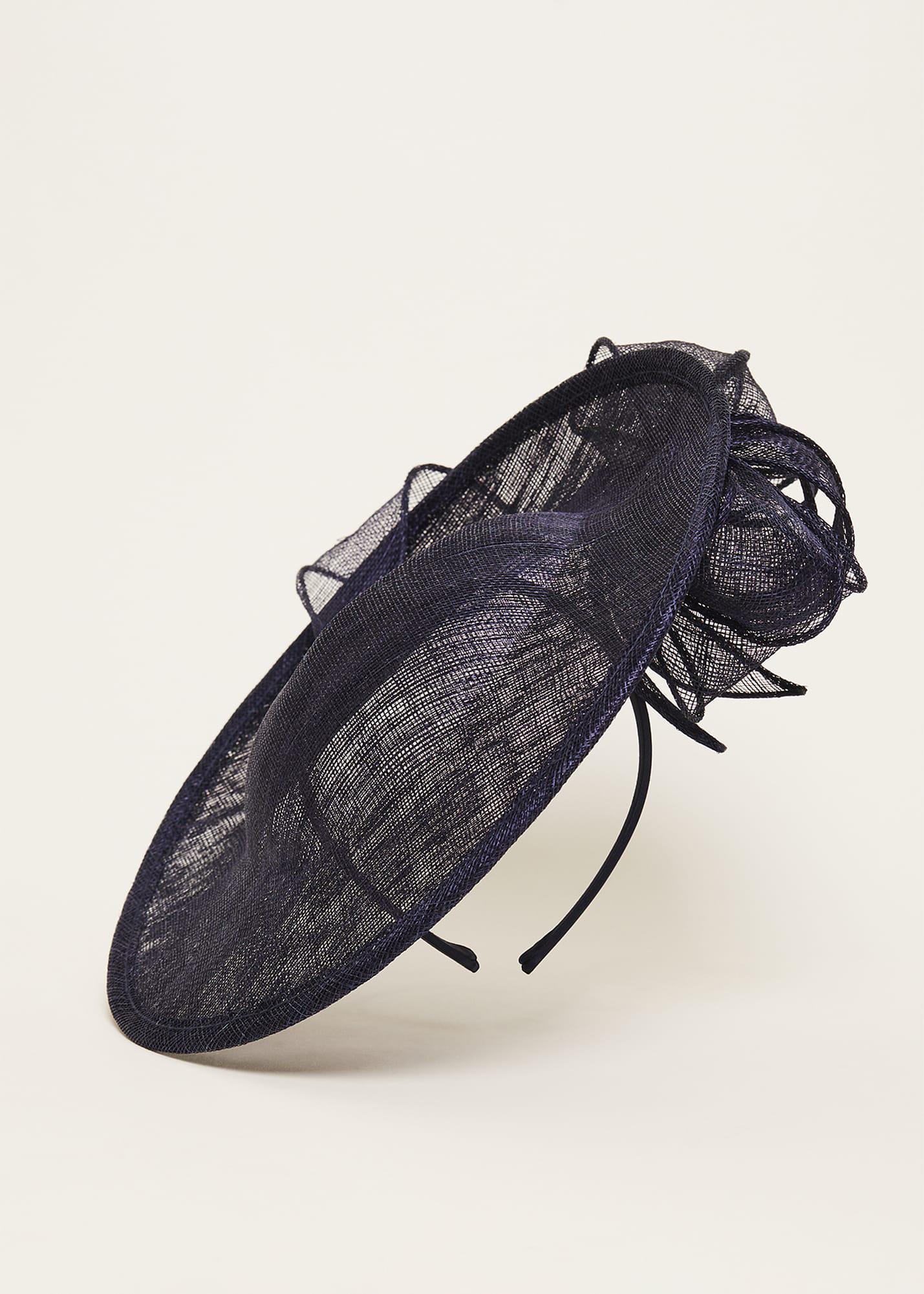 PHASE EIGHT Bow Detail Underband Fascinator in French Navy | endource