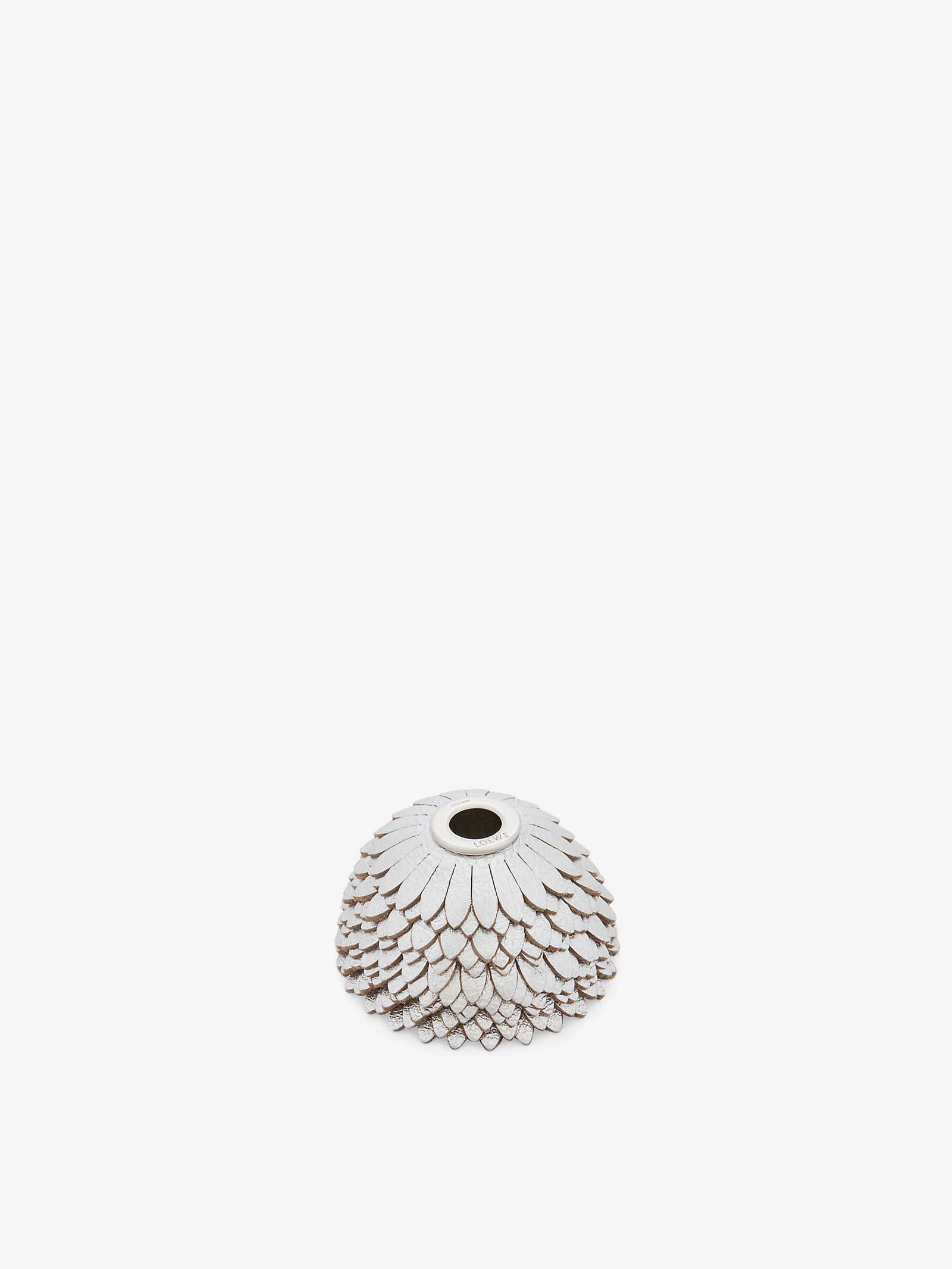 LOEWE Flower Dice Leather Charm in SILVER | endource