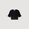 SANDRO Cropped Cardigan With Tassels | endource