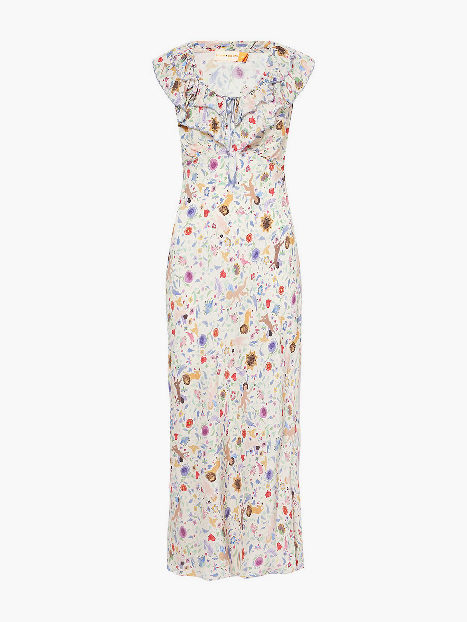 RIXO RIXO x Ciao Lucia - Seraphina Graphic-Print Midi Dress | endource