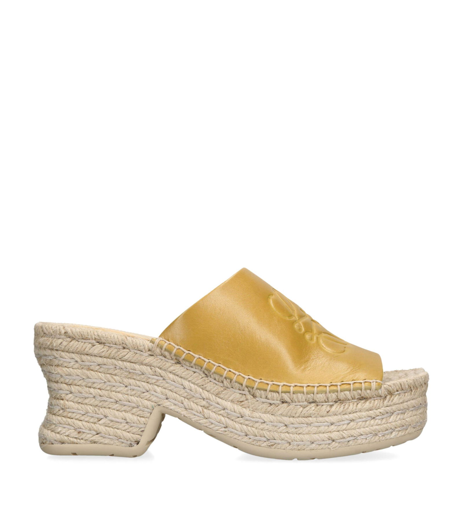 LOEWE Leather Petal Espadrille Wedge Sandals 80 | endource