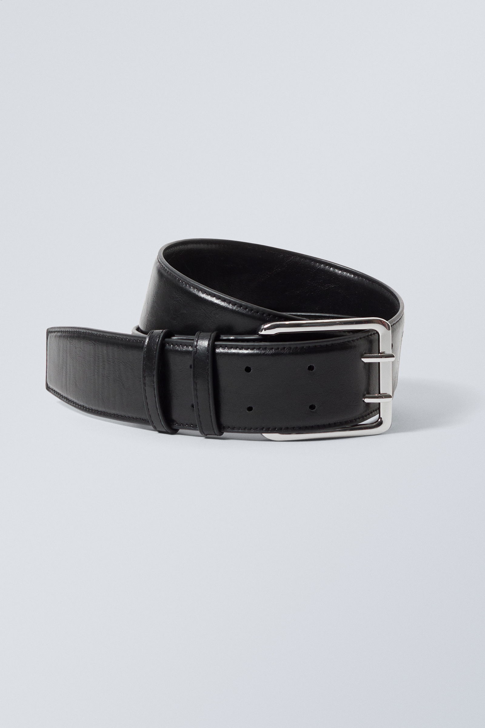 WEEKDAY Double Prong Faux Leather Belt | endource