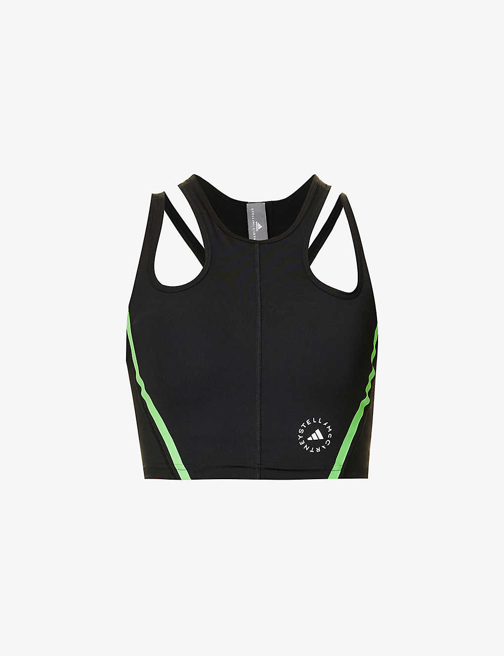 ADIDAS BY STELLA MCCARTNEY Truenature Logo Stretch Top in BLACK | endource