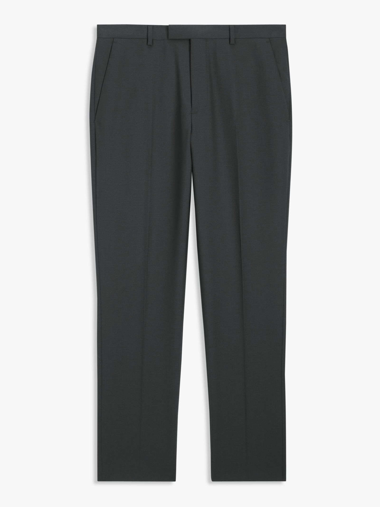 KIN Wool Blend Slim Fit Suit Trousers in Green | endource