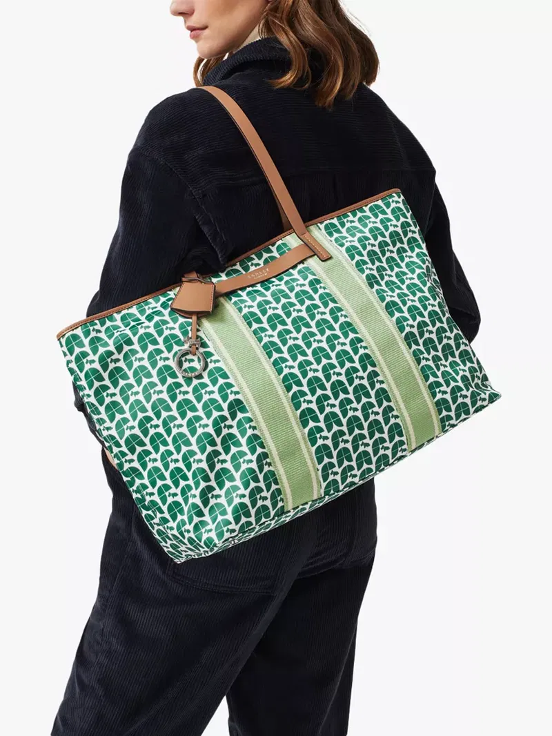 RADLEY Finsbury Park Lily Pad Recycled Zip Top Shoulder Bag in Green ...