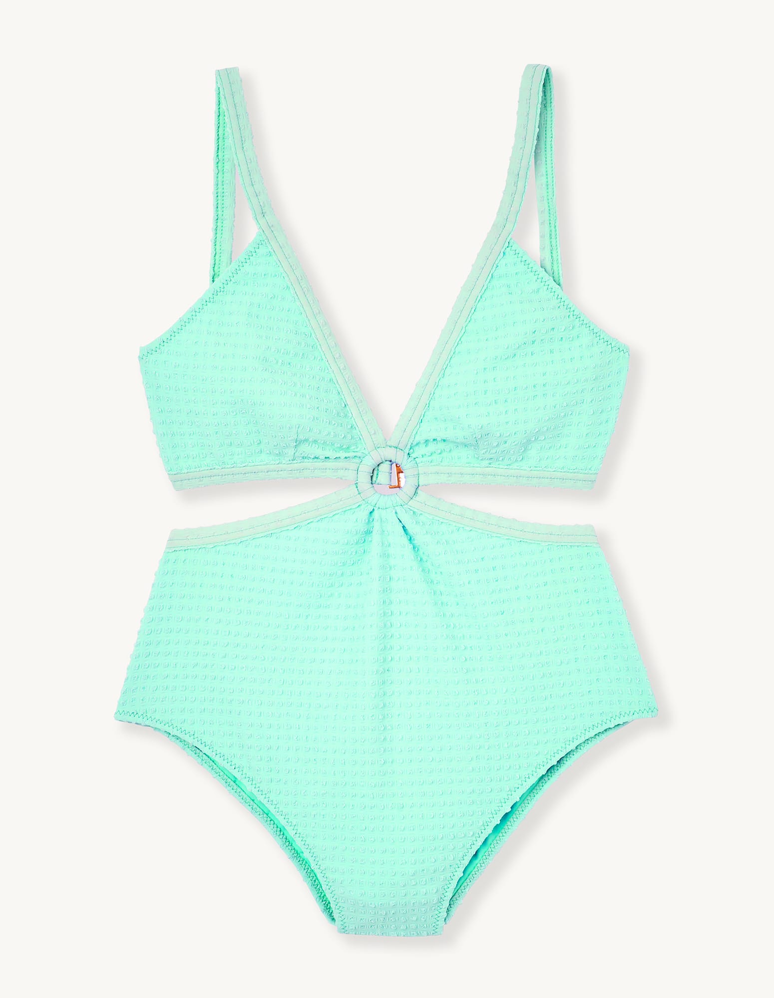 SANDRO One-Piece Ring Swimsuit | endource