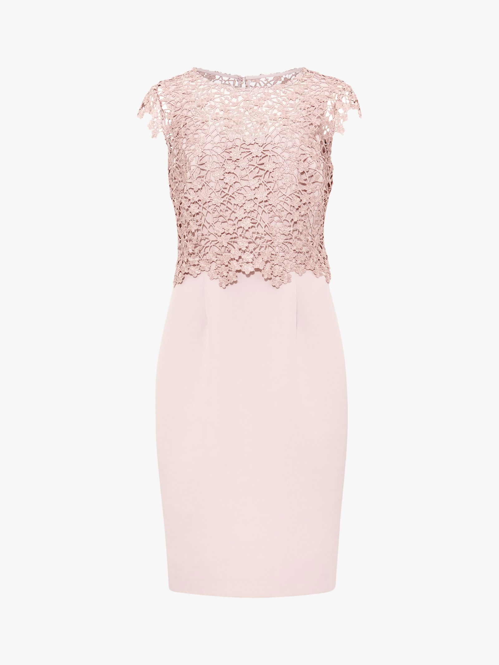 PHASE EIGHT Mariposa Double Layered Dress in Antique Rose | endource