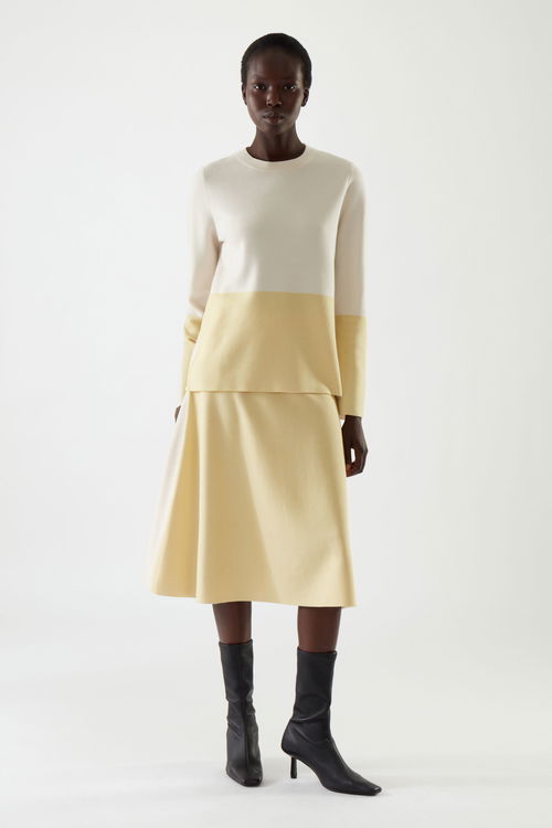 COS Colour-Block Merino Top | endource
