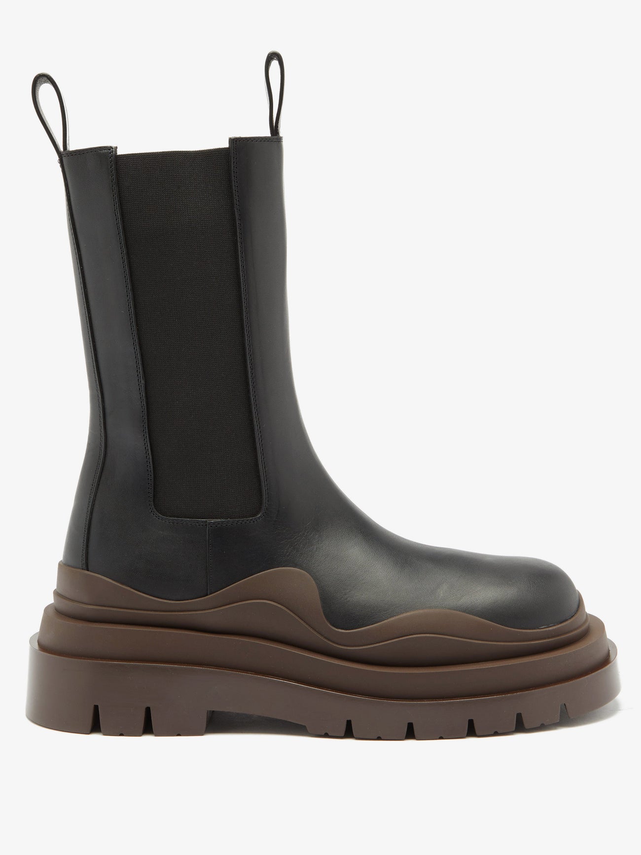Bottega Veneta BV Tire Waved-Sole Leather Boots | Endource