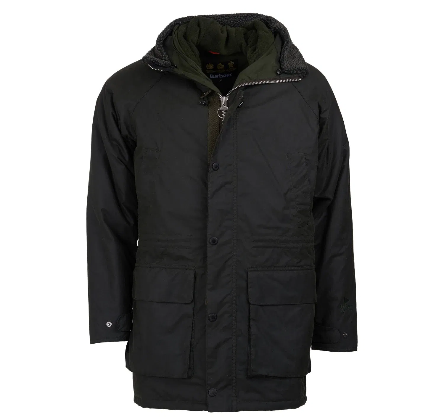 BARBOUR Fenton Waxed Cotton Parka Jacket in Posiden | Endource