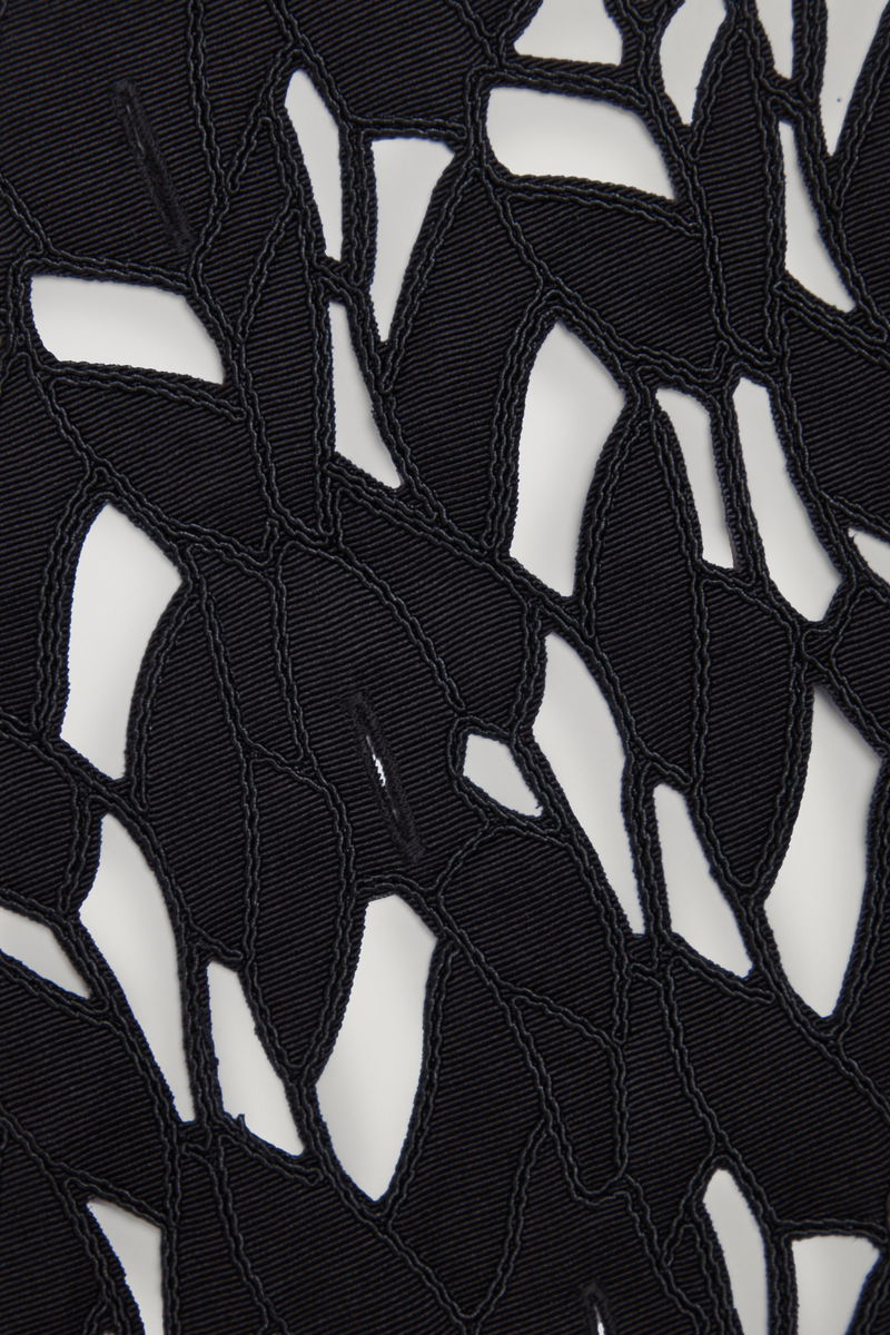 COS Cut Out Lace Up Bib in Black | Endource