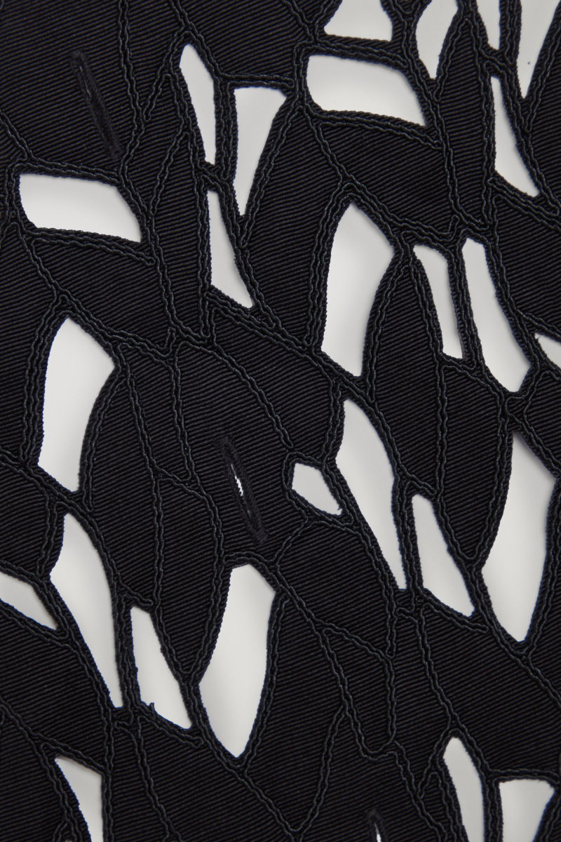 COS Cut Out Lace Up Bib in Black | Endource