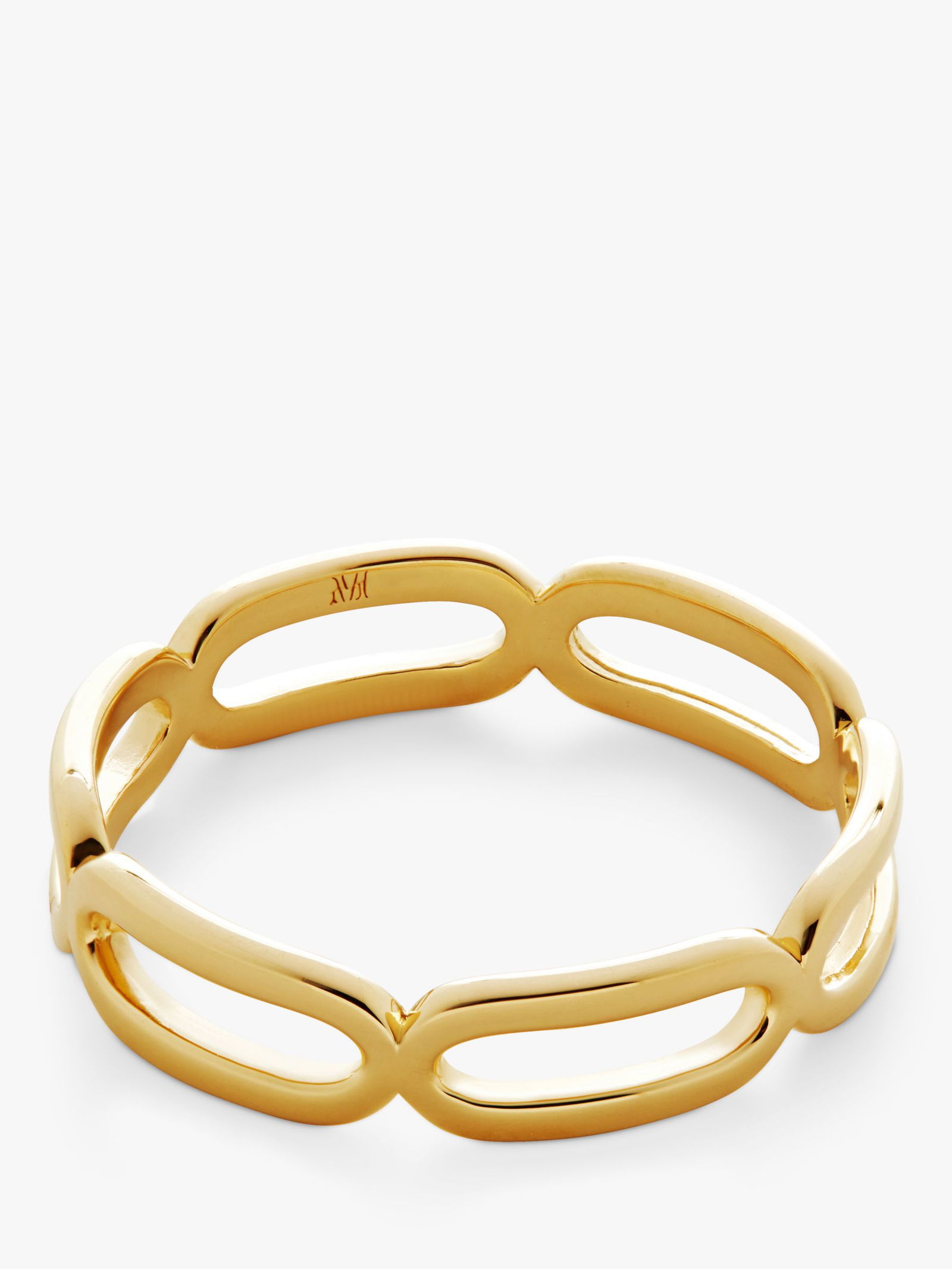 MONICA VINADER Paperclip Stacking Ring in Gold | endource
