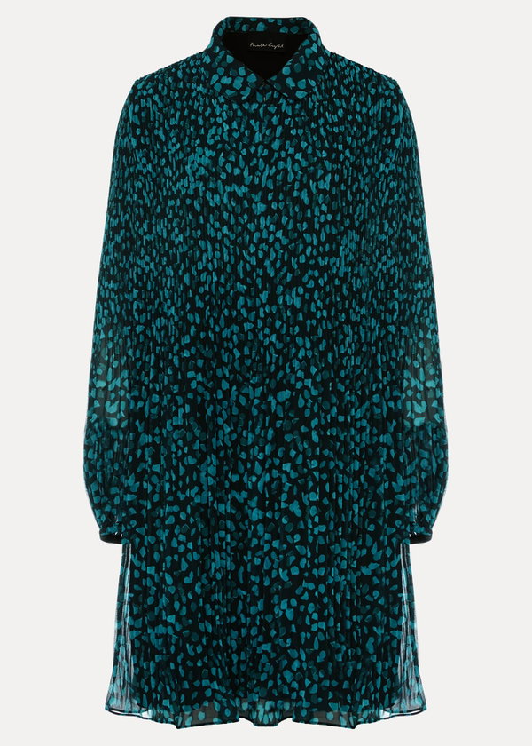 PHASE EIGHT Ella Ditsy Pleated Mini Dress | endource