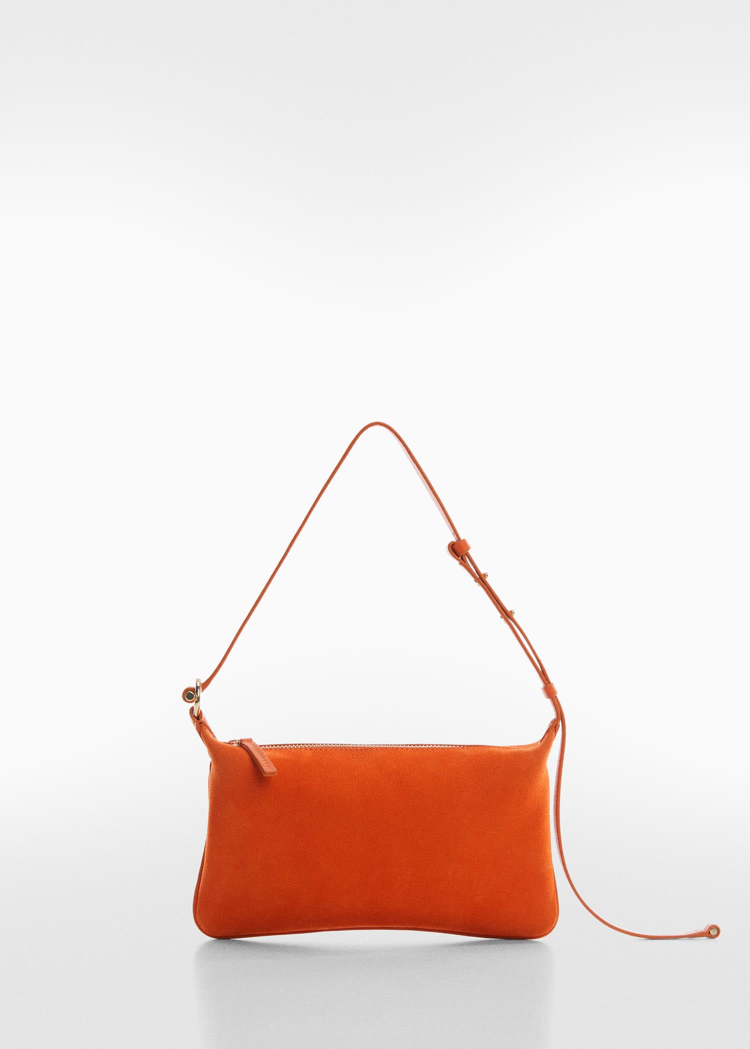MANGO Leather Bag With Metallic Detail | Endource