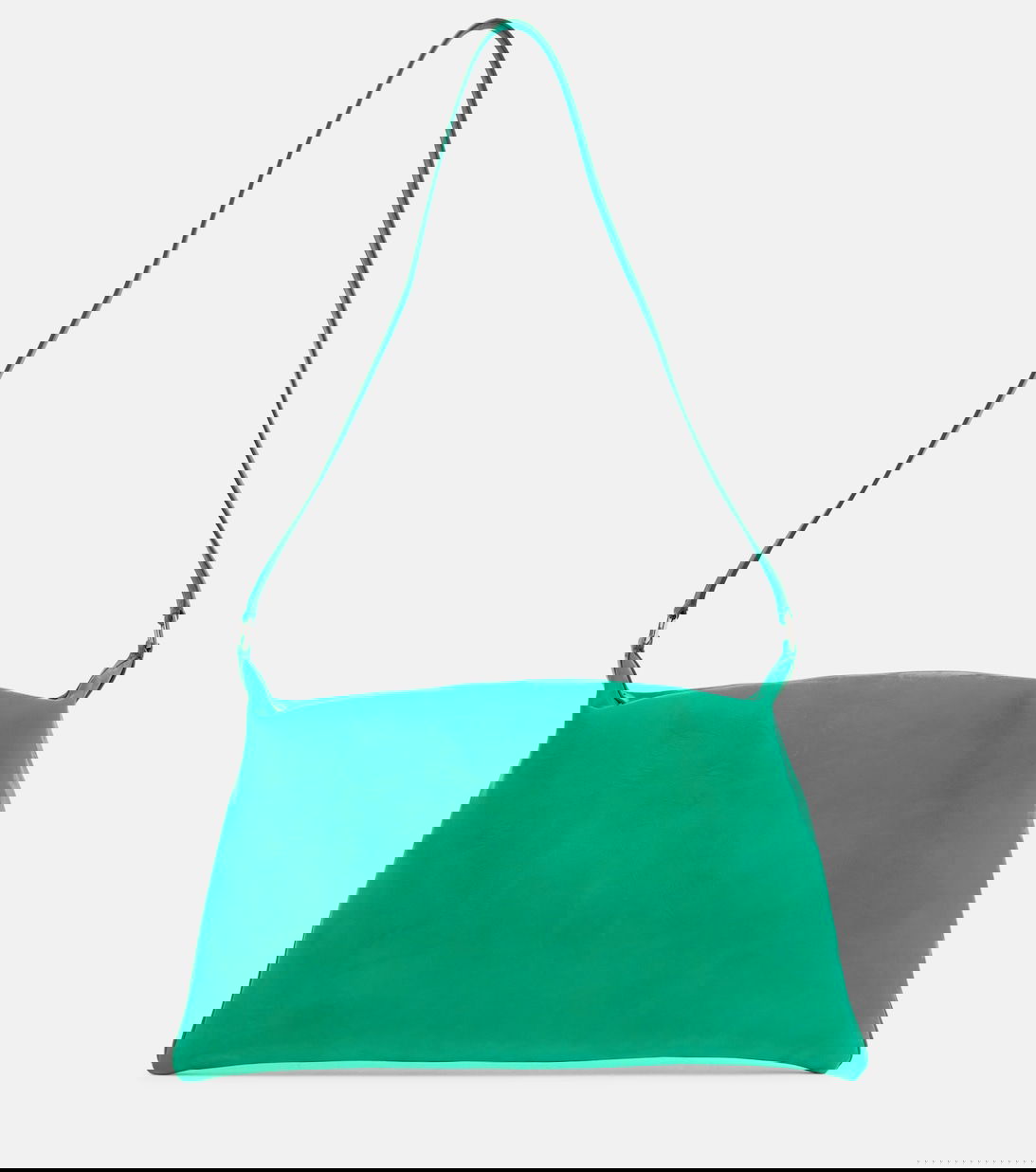 THE ROW Morgan Large Leather Shoulder Bag in Green | Endource