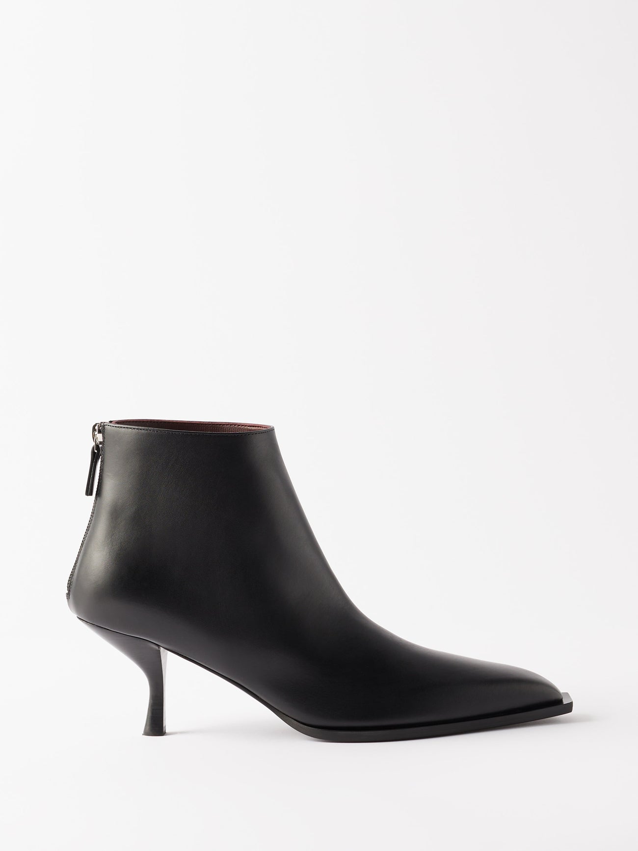 THE ROW Coco 65 Leather Ankle Boots | endource