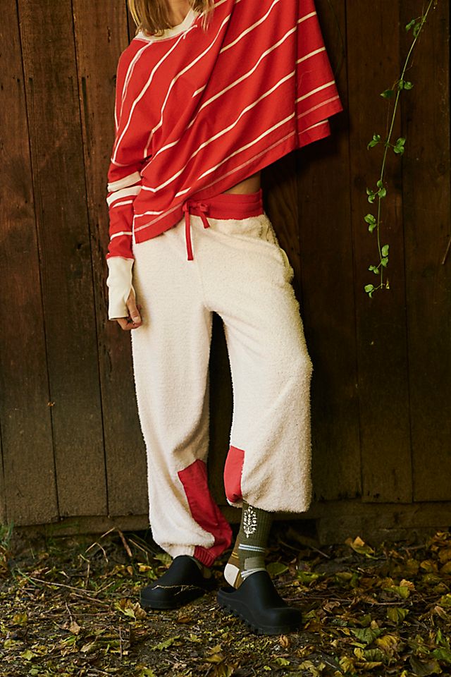 FREE PEOPLE Cuddle Up Pants in Prep School Blue | endource