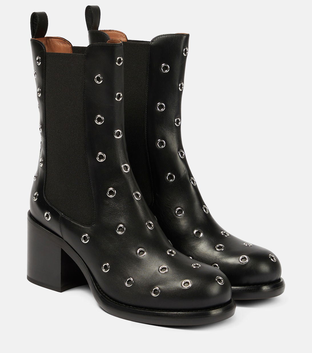 Alaïa Eyelet-Embellished Leather Boots | Endource
