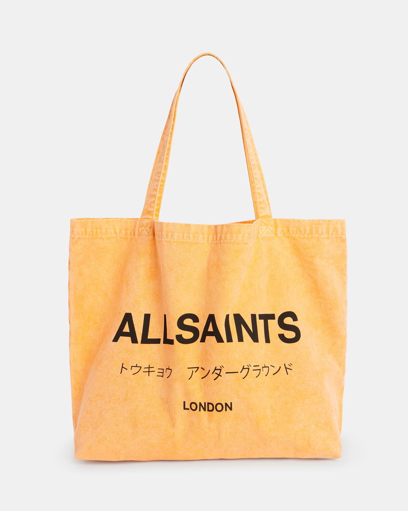 ALLSAINTS Underground Acid Tote Bag in SICILIA ORANGE/BLK | endource