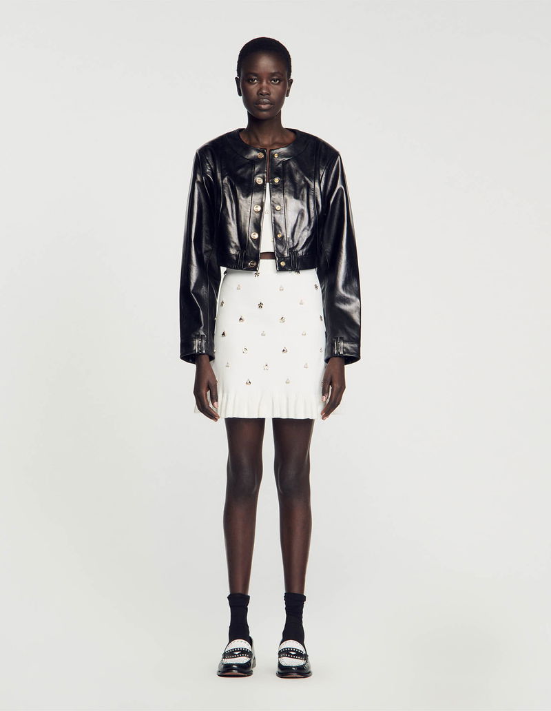 SANDRO Leather Jacket | Endource