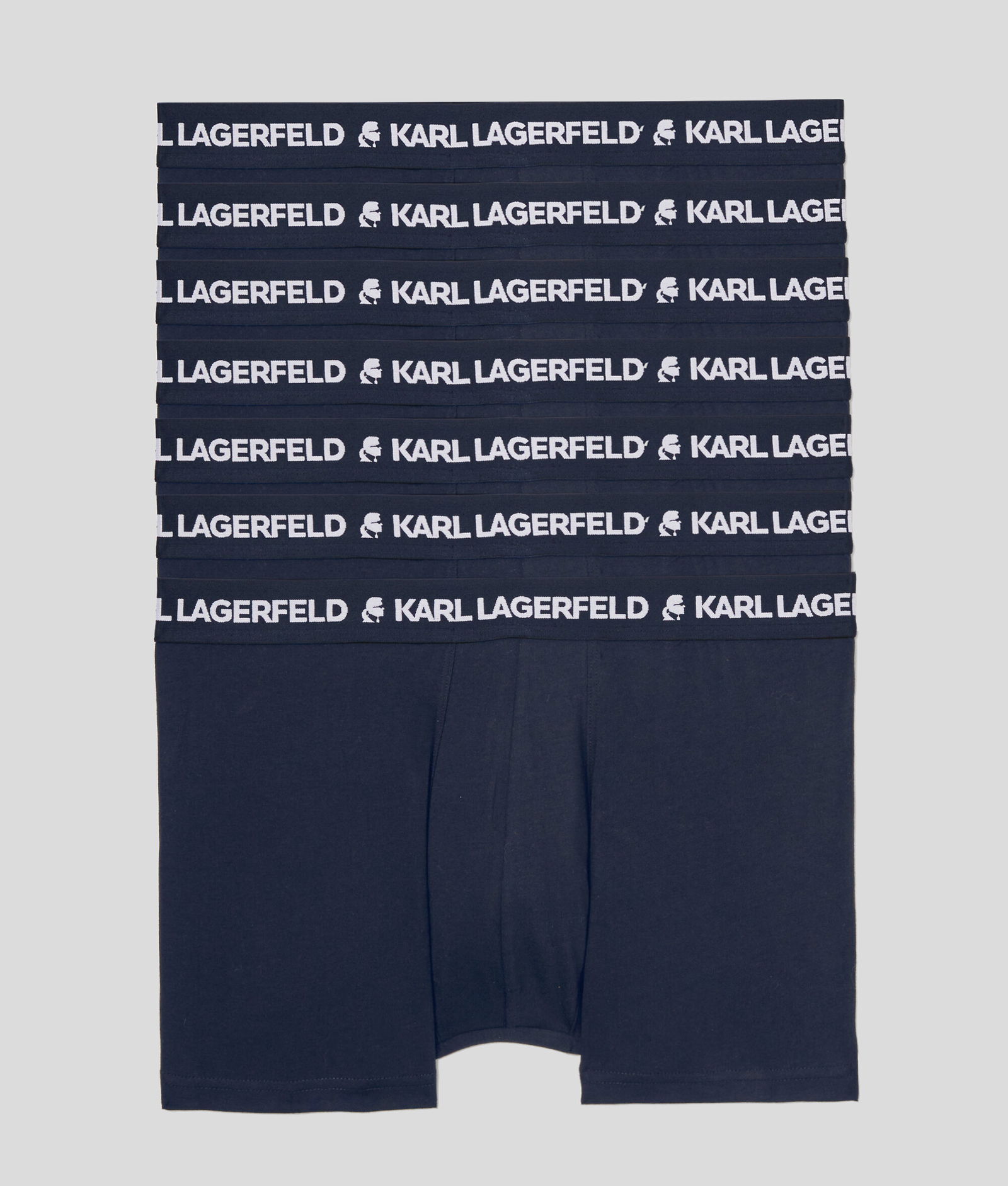 KARL LAGERFELD Karl Logo Trunks - 7 Pack in Navy | endource